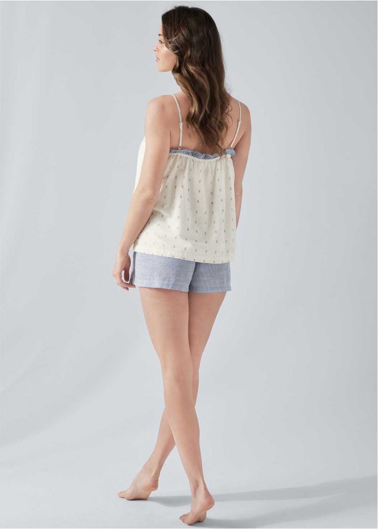 BLUE MULTI SLEEP SHORTS SET - Gemma Fashion
