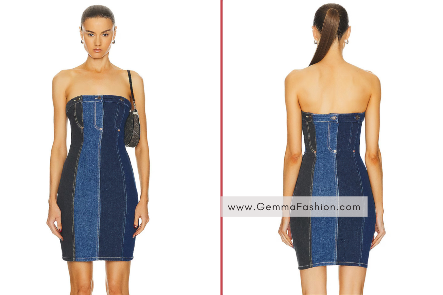 COLOR BLOCK SWEATER DRESS - Gemma Fashion